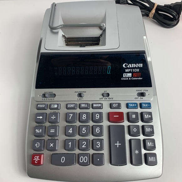 Canon | Other | Canon Mp1dx Printing Calculator 12 Digit 2 Color Print ...